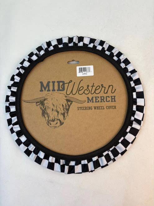 Steering Wheel Checkered Cover – Bellum&Rogue